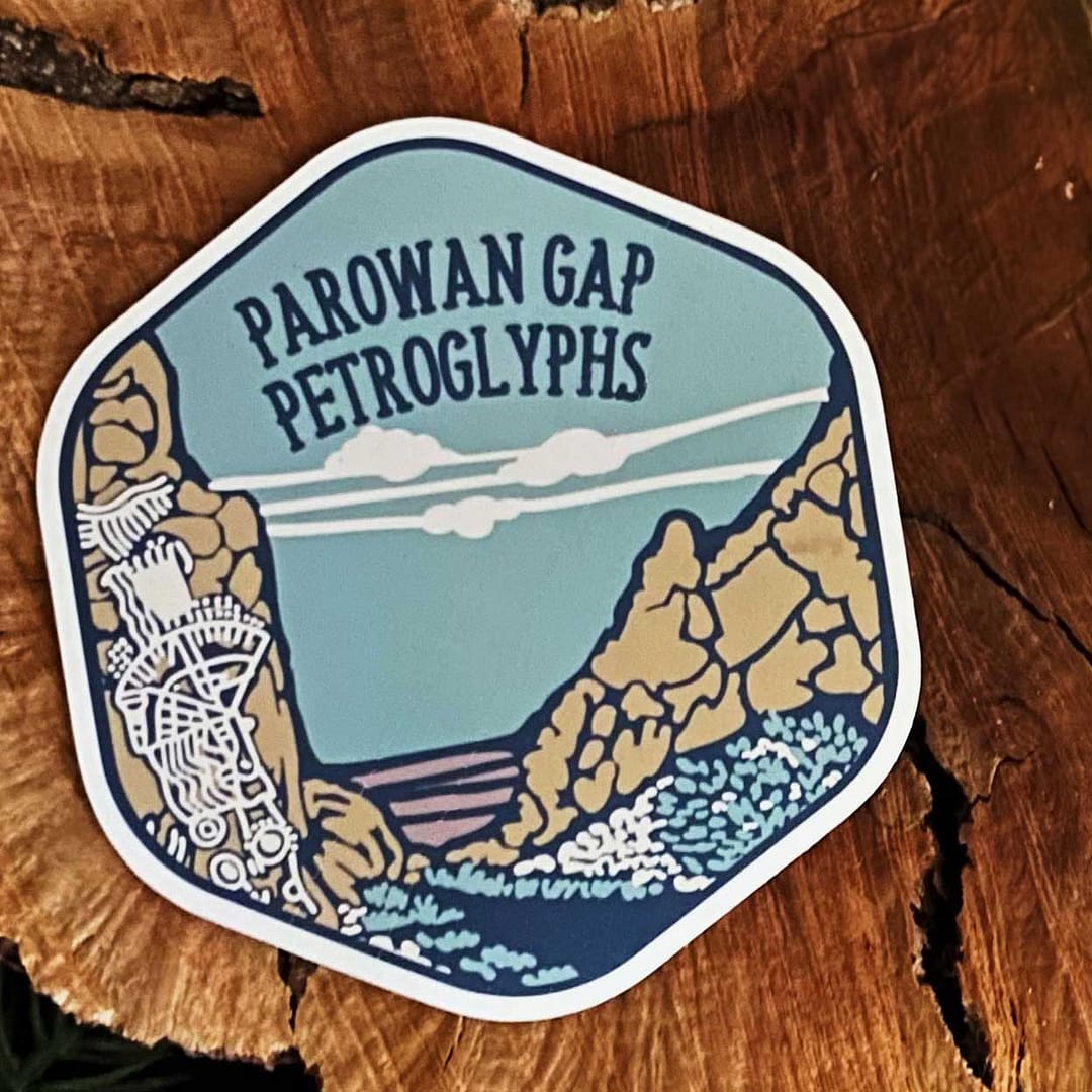 Parowan Gap Petroglyphs Vinyl Sticker – Alpenglow Manor